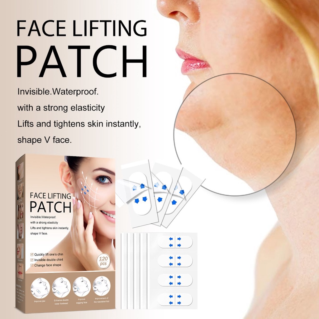 120pcs/box Instant Face Lifting Tapes Neck Eye Lift V Line Shape ...