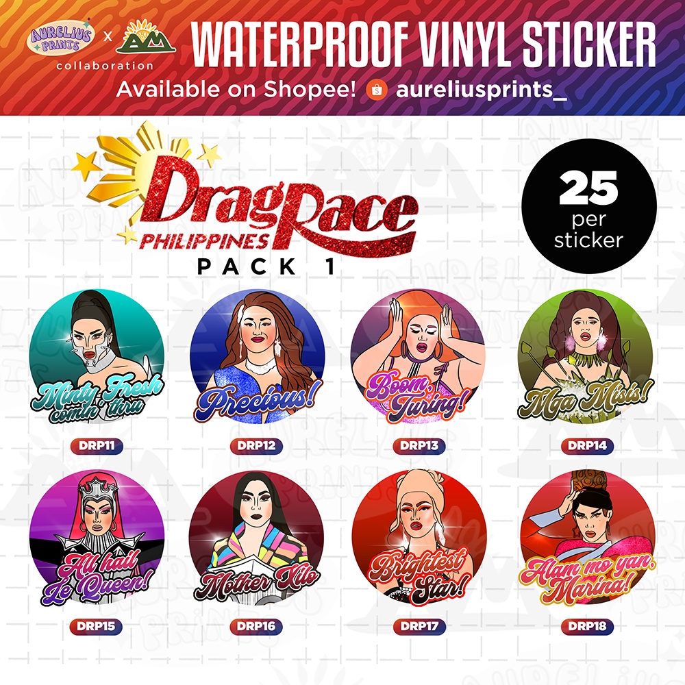 Drag Race Waterproof Vinyl Sticker - Part 1 | Shopee Philippines