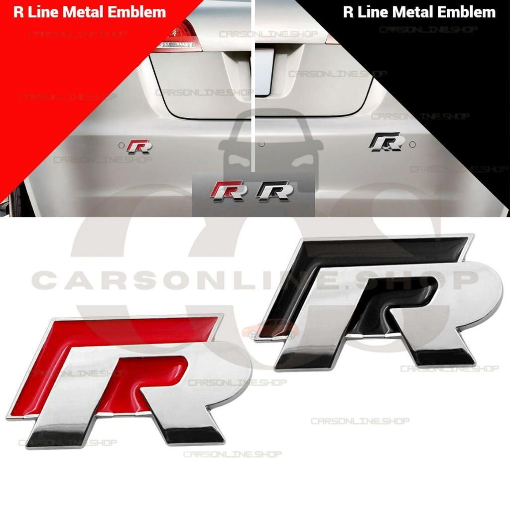 COS 3D Metal R-Line Logo Emblem/Badges Sticker For Volkswagen CC GTI ...