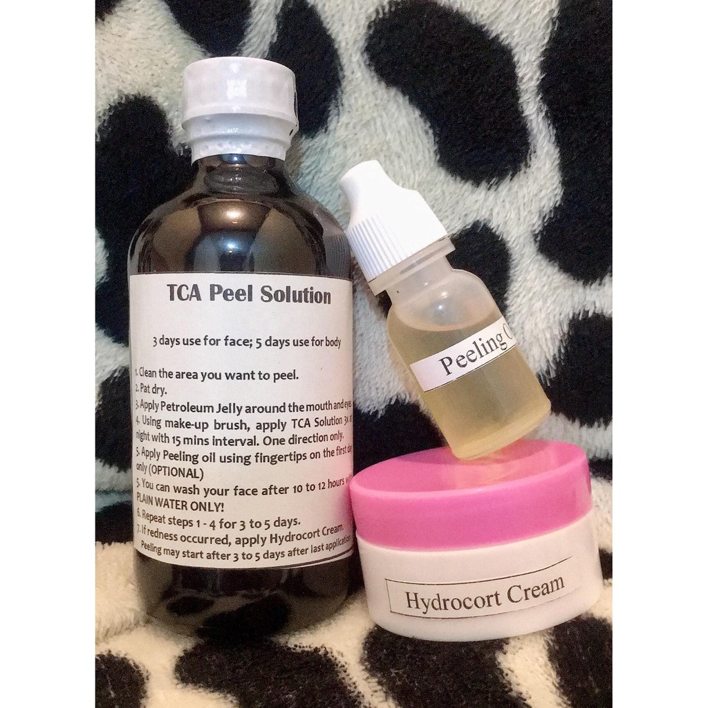 TCA Skin Peeling Solution Sets 120ml 10% to 50% face and body | Shopee ...