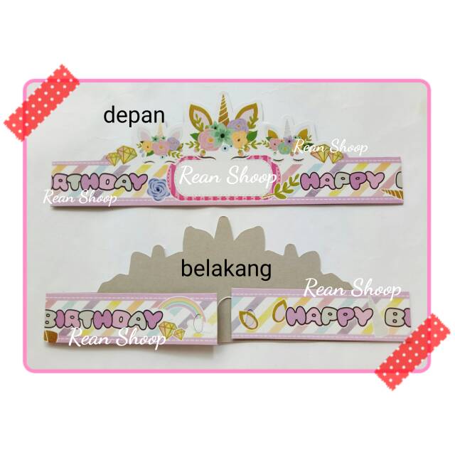 Happy birthday hat unicorn character flying horse wing horn | Shopee ...