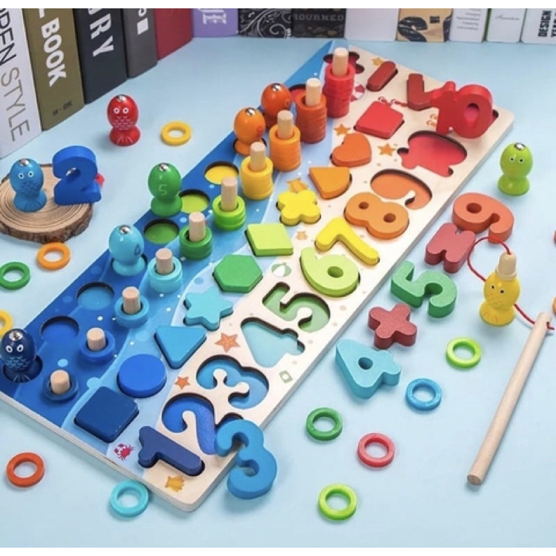Wooden Logarithm Puzzle Board | Shopee Philippines