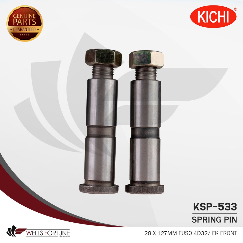 FUSO 4D32 / FK FRONT 28 X 127MM KICHI SPRING PIN KSP-533 (2PCS ...