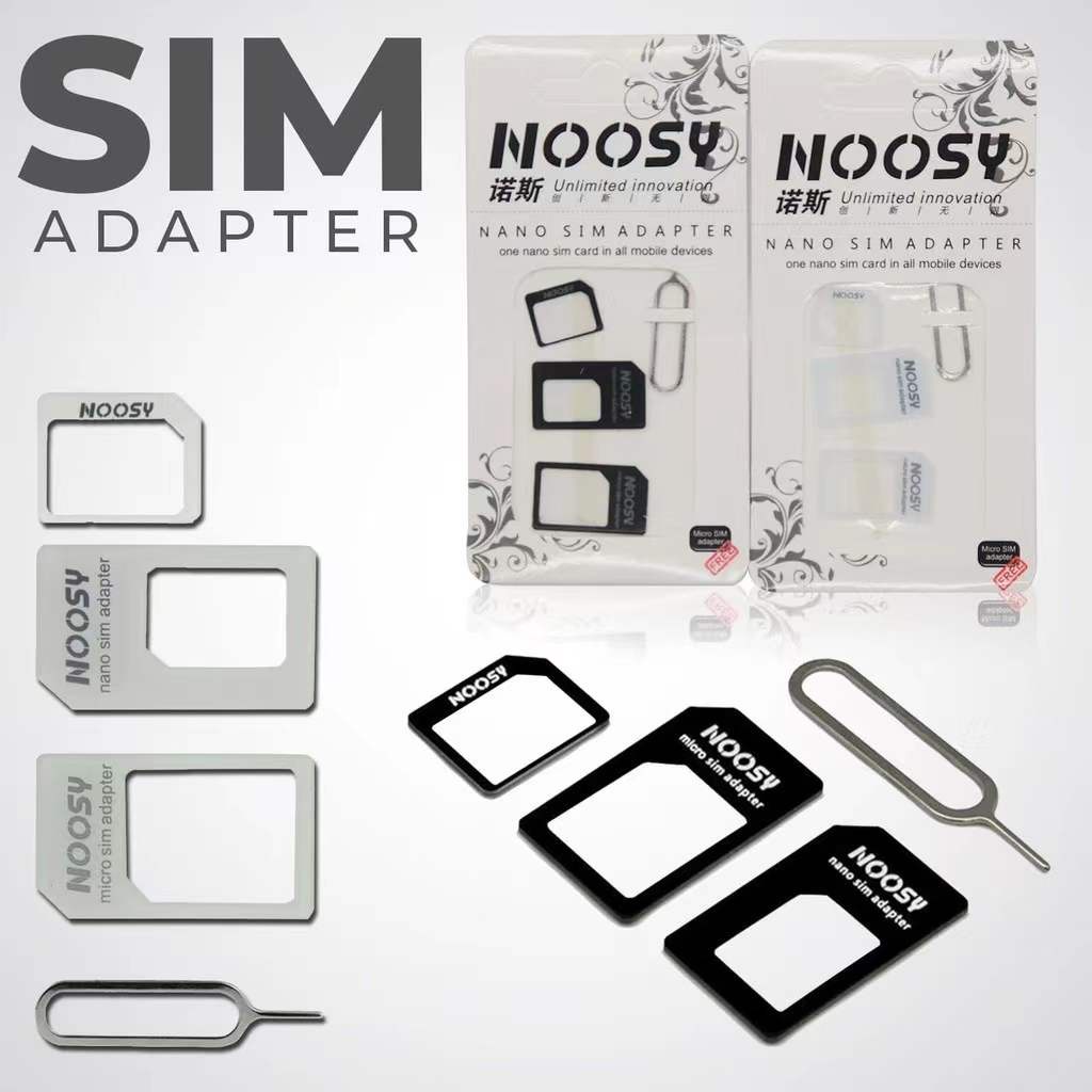 ZCIT SIM Card Adapter 4in1 Noosy Nano Micro SIM Adapter Standard SIM ...