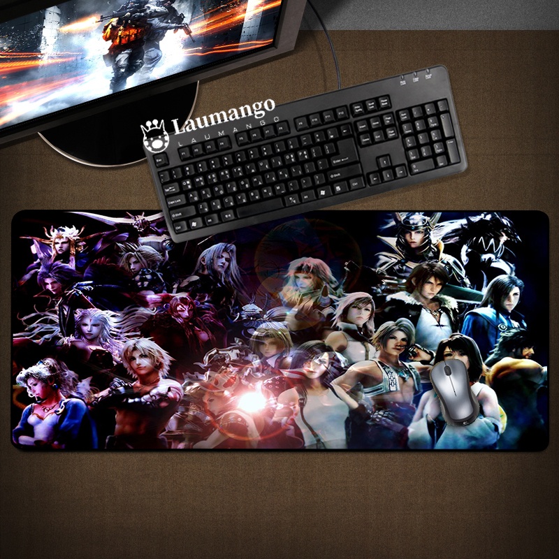 Final Fantasy Mouse Ped Anime Desk Mat Rubber Keyboard Extended Pad ...