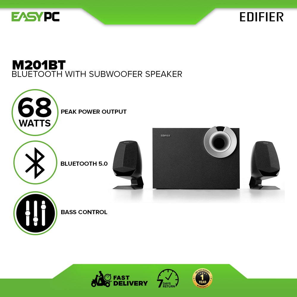EasyPC| Edifier M201BT Bluetooth with Subwoofer Speaker| Affordable ...