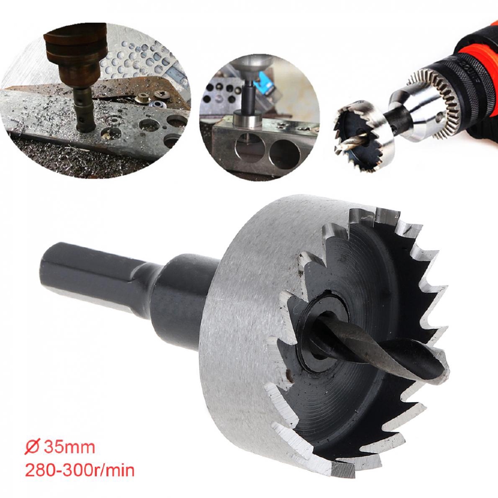 35mm HSS Hole Saw Cutter Drill Bits for Pistol Bench Magnetic Drills ...