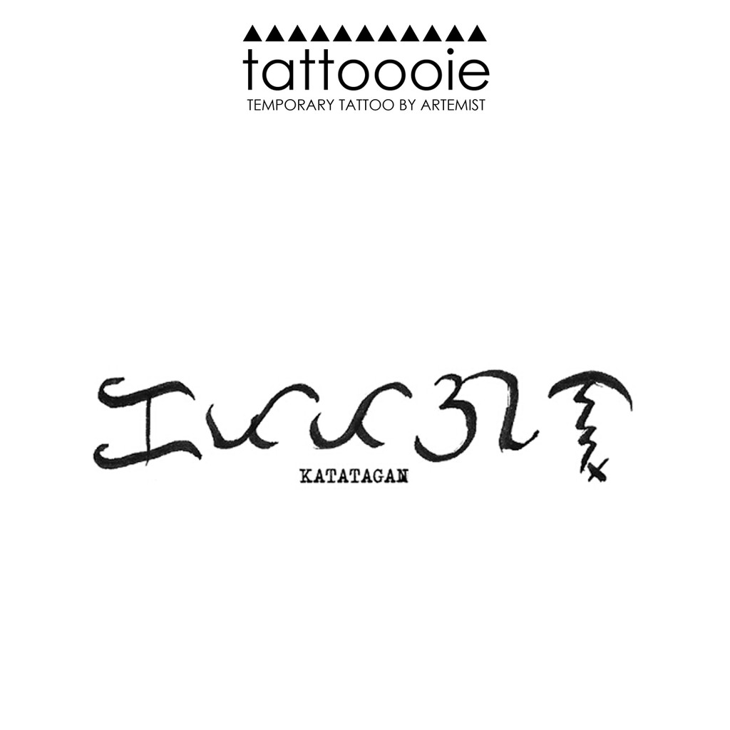 TATTOOOIE - TEMPORARY TATTOO - BAYBAYIN KATATAGAN | Shopee Philippines