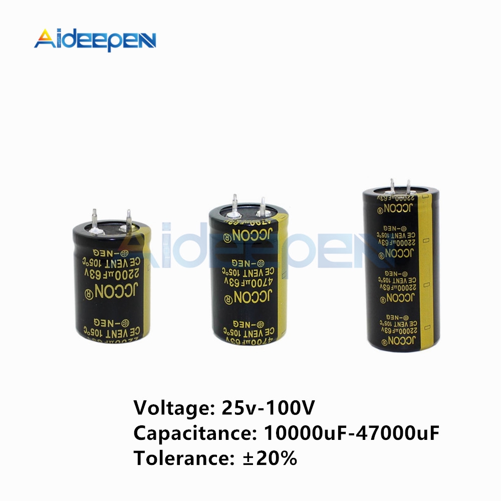 1pcs Aluminum Electrolytic Capacitor 25V 50V 63V 80V 100V 10000uF ...