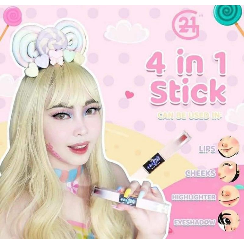 G21 4 in 1 Stick (Lips, Cheeks, Highlighter & Eyeshadow) | Shopee ...