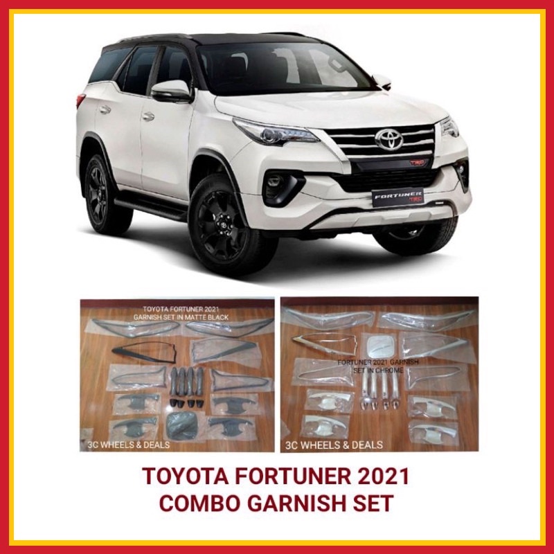 TOYOTA FORTUNER 2021-2024 COMBO GARNISH SET | Shopee Philippines