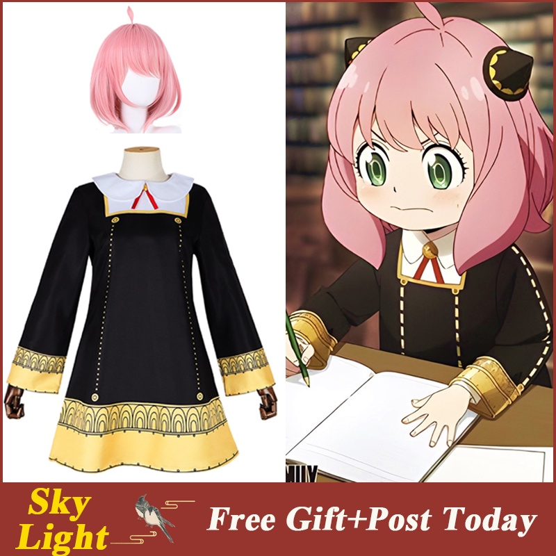 Anime Spy X Family Anya Forger Cosplay Costume Girls Dress School ...