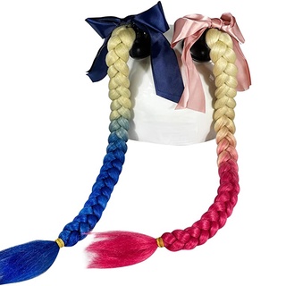 [Ribbons]2PCS Helmet Pigtail with Ribbon Bows Motorcycle Bicycle Helmet ...