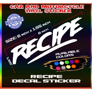 Shop recipe sticker for Sale on Shopee Philippines