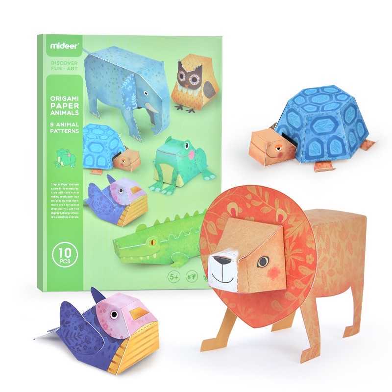 Toys For Kids Folding 3D Paper Art ORIGAMI Japan Theme Animals Forging ...