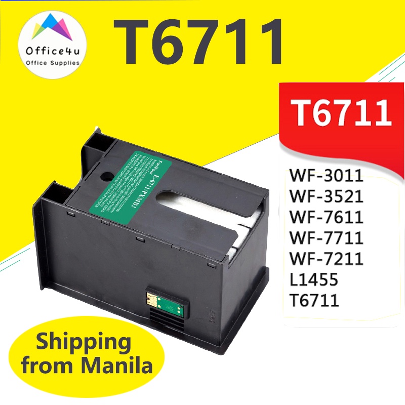T6711 L1455 Ink Maintenance Box for EPSON WF 7610 7620 7720 7110 7210 ...