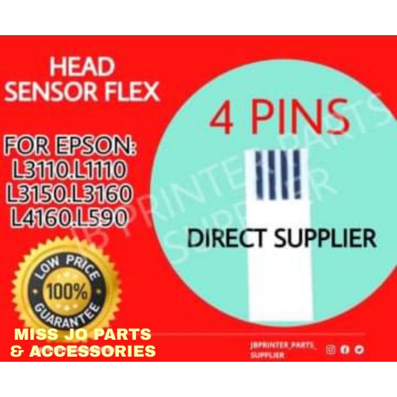 HEAD SENSOR FLEX 4 PINS FOR EPSON L3110 L3210 L1110 L1118 ETC | Shopee ...