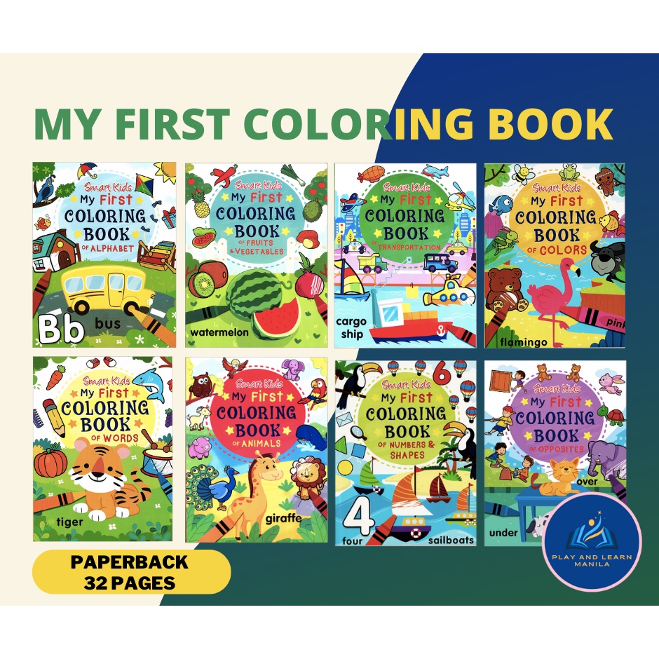 Smart Kids My First Coloring Book | Shopee Philippines
