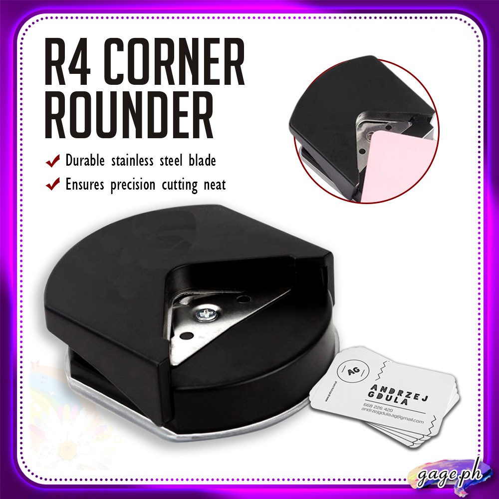 3IN1 R4mm / R7mm / R10mm Round Corner puncher Trimmer Puncher for Card ...