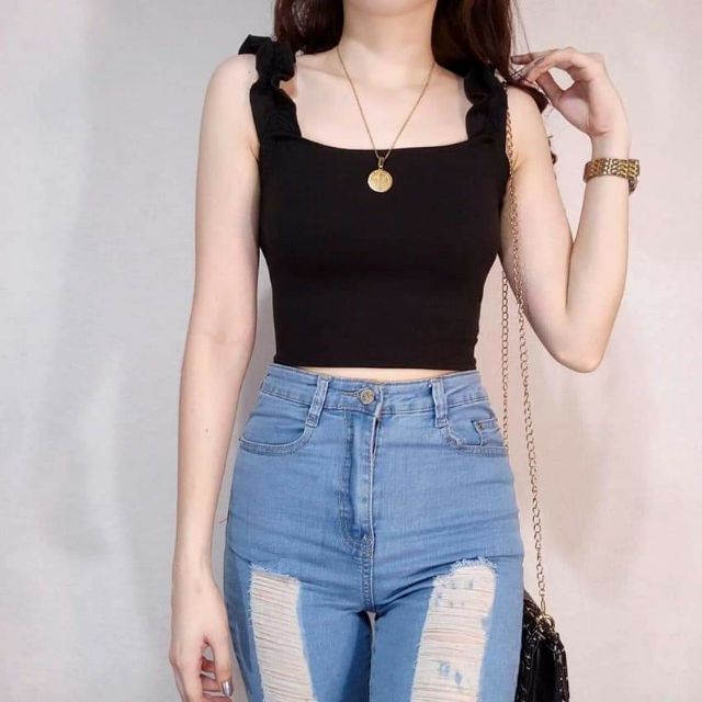 SALE!!! Angelica Raffles Crop Top | Shopee Philippines