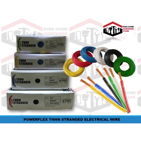 Original POWERFLEX THHN Electrical Wire (SIZE #14 (2.0mm)/#12 (3.5mm ...