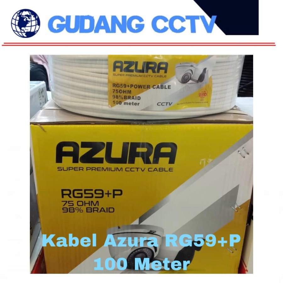 AZURA RG59+POWER 100M CCTV CABLE / 100 Meter Cable | Shopee Philippines