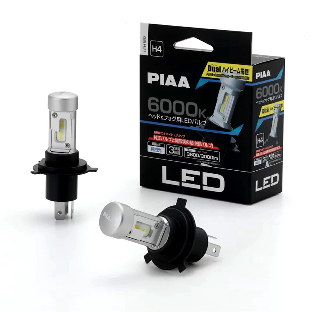 PIAA New Generation Controller Type 6000K LED Bulb H4 - LEH180 | Shopee Philippines