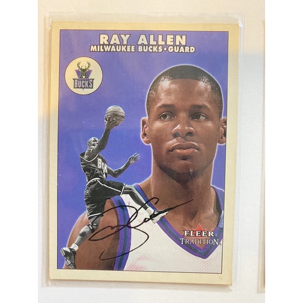 Ray Allen Signature Print Fleer Tradition | Shopee Philippines