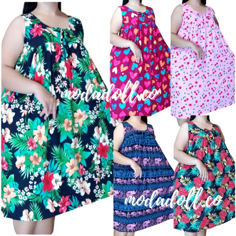 ModaDollCo. 3XL Duster / Nanay & Lola Pambahay Daster Dress | Plus Size L-3XL | Taytay Tiangge ...