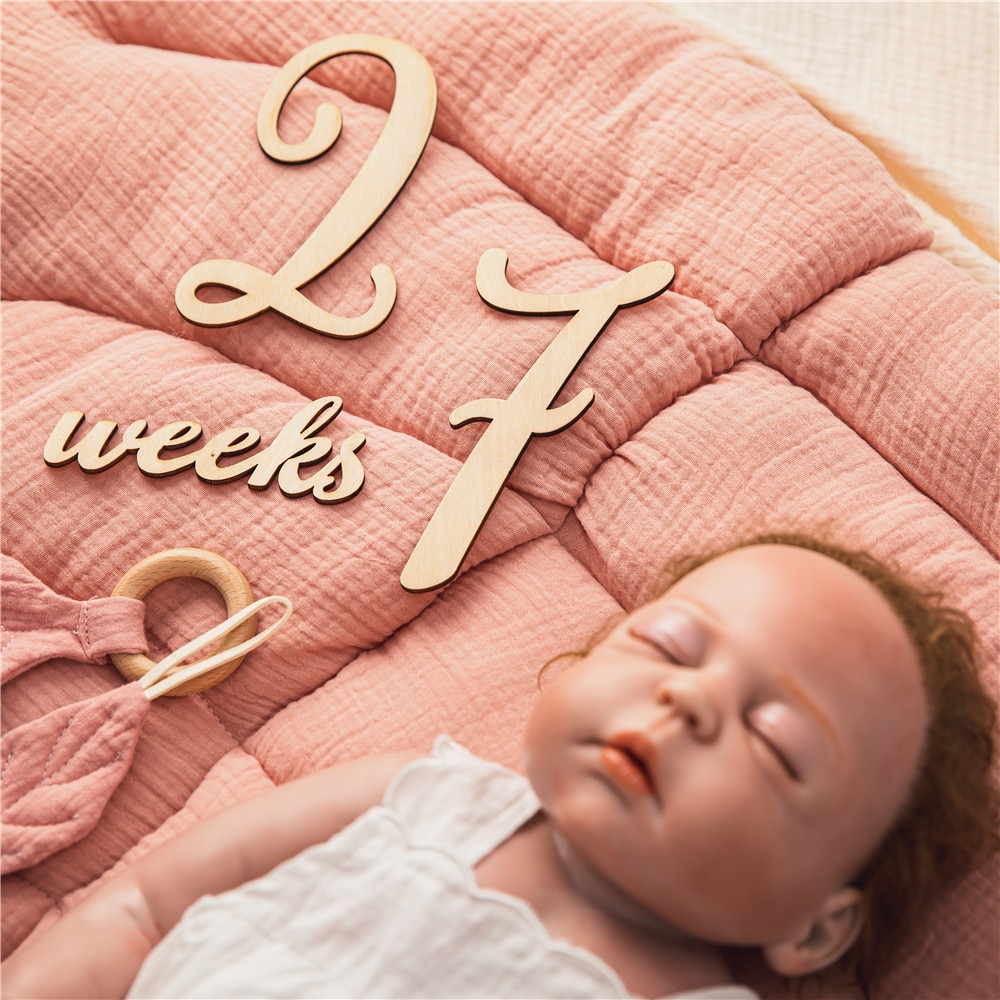 Mamimami Home Wooden Baby Milestone Card For Newborn Photography ...