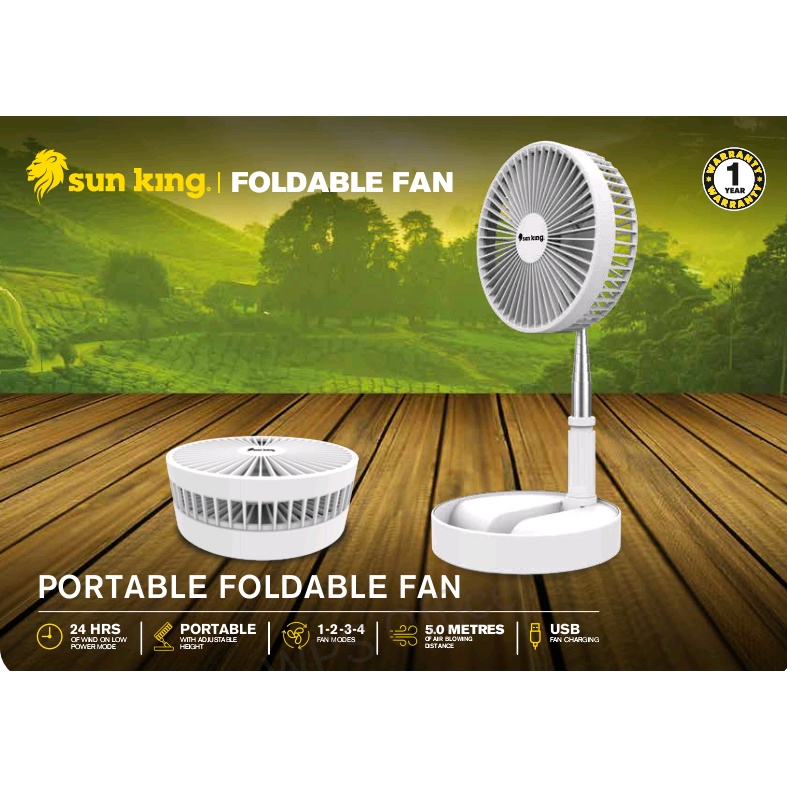 Sun King Foldable Fan | Shopee Philippines