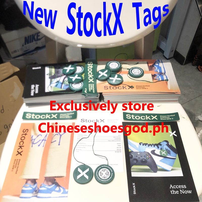 【Correct version】 2023 NEW StockX tag Green X sticker signature card ...