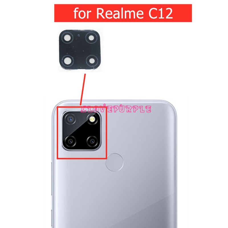 for Realme C11 C12 C15 Camera Glass Lens Back Rear Camera Lens with 3M ...
