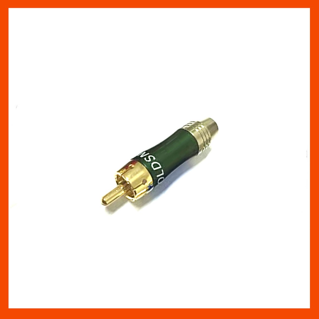 RCA Plug (GREEN) - Heavy Duty RCA Plug Only Goldsnake Brand (GREEN ...
