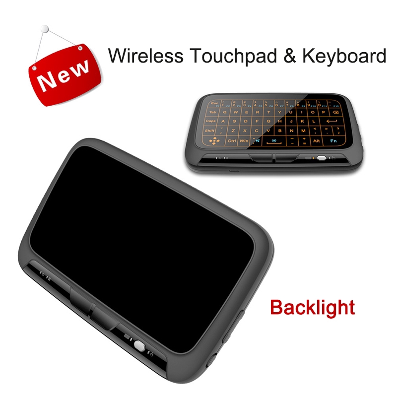 H18+ Backlight Wireless Touch Pad 2.4 GHz Keyboard With USB Receiver ...