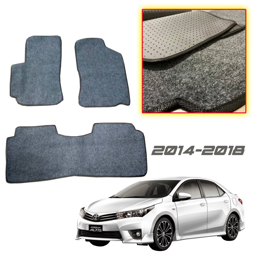 Toyota Corolla Altis 2014-2016 Customized Carpet Matting with Spike Car ...