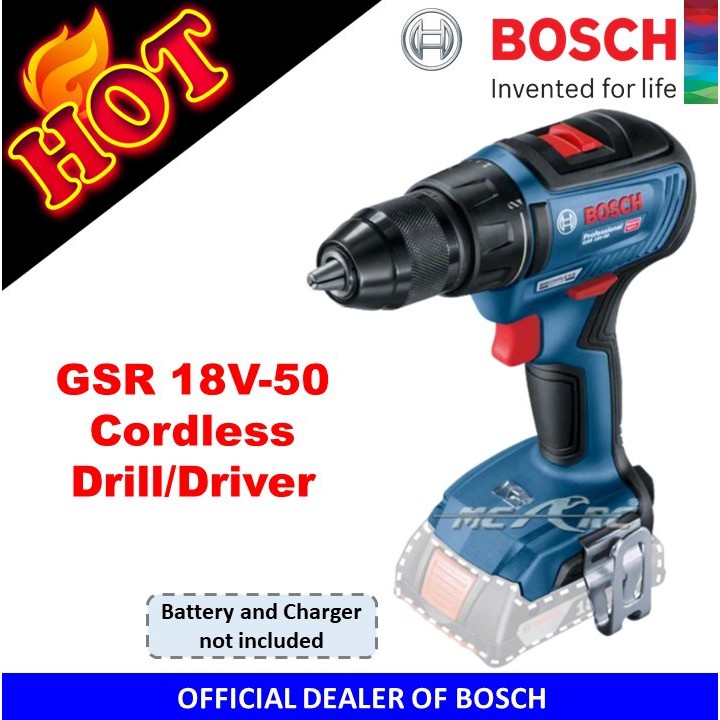 Bosch GSR 18V-50 Cordless Drill/Driver(082) | Shopee Philippines