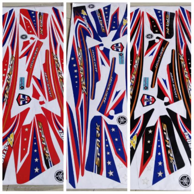 Striping list body jupiter z thailand Variation spark flag 2007-2009 ...