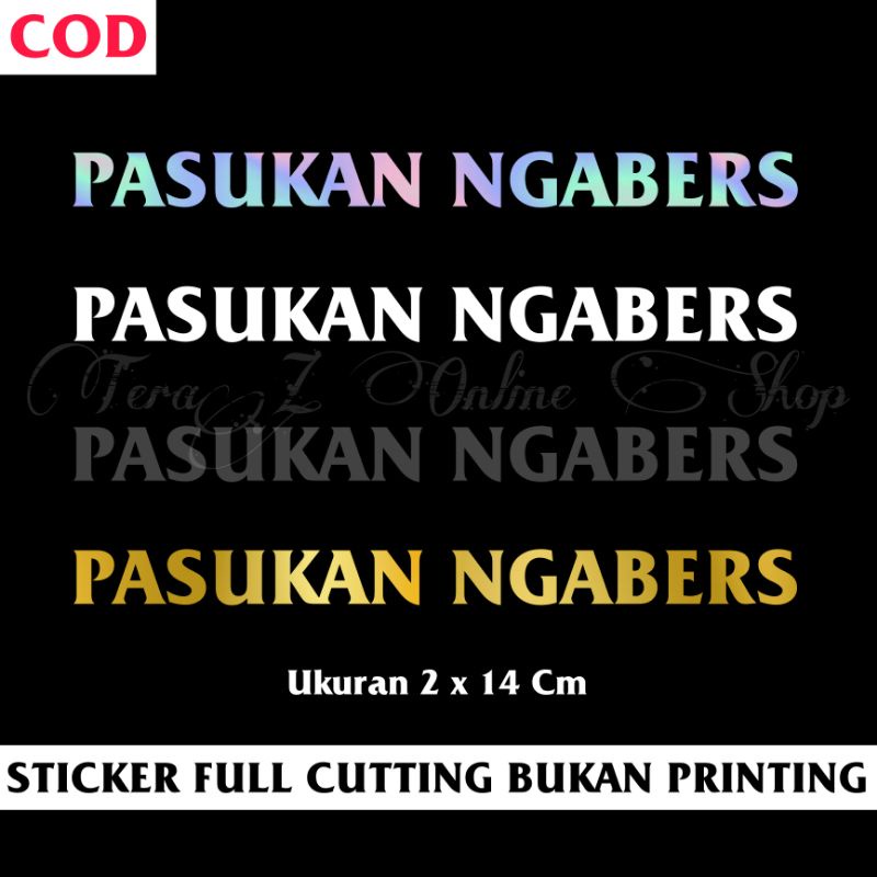 Hologram STICKER / NGABERS TROOPS COLOR STICKER | Shopee Philippines