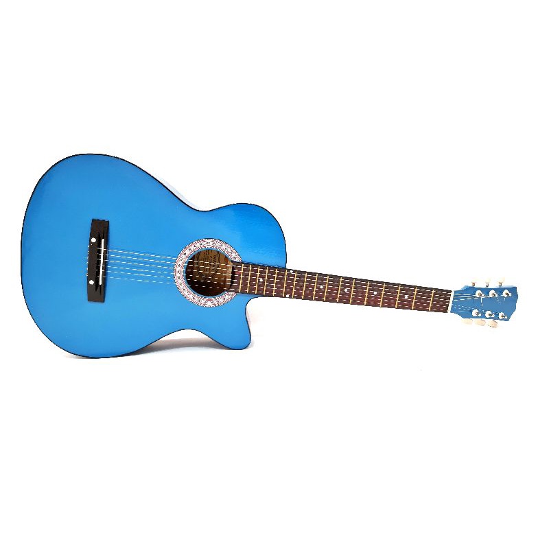 Beginner Acoustic Guitar, Light Blue, Coak Model for Learning | Shopee ...