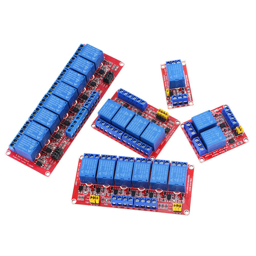 5V 24V 12V 1 2 4 Channel Relay Module Board Shield With Optocoupler ...