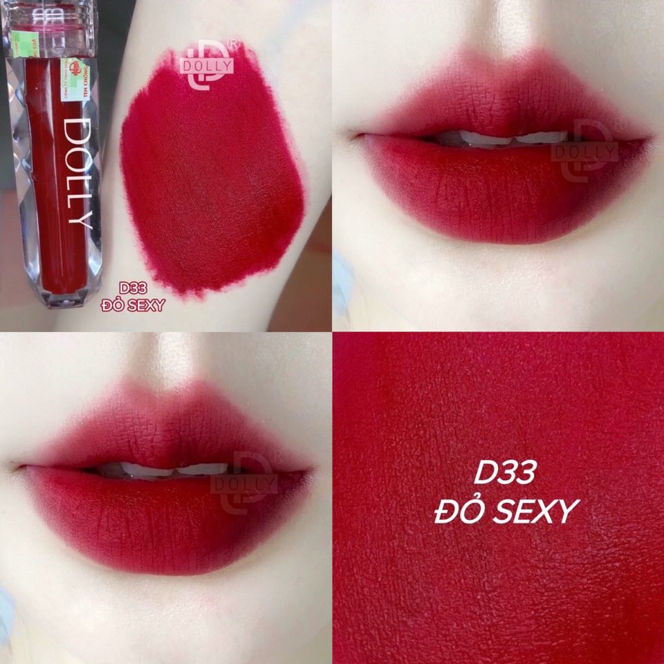 Matte lipstick, cream, lead-free Dolly Diamond velvet super fine (free ...
