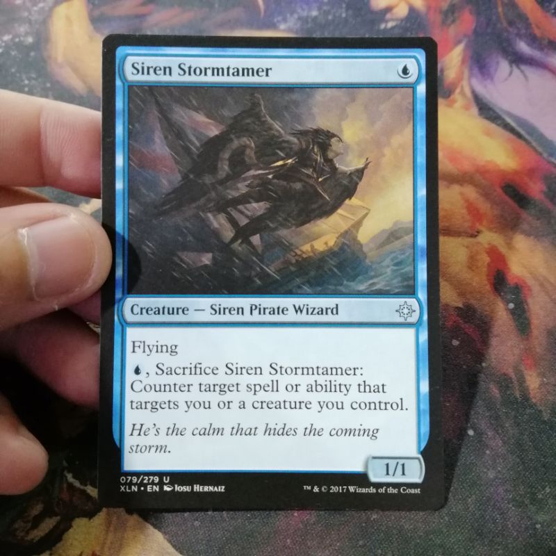 1 the list Siren stormtamer MTG magic card blue | Shopee Philippines