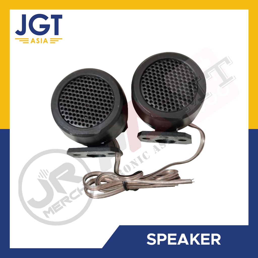 (PT-005) Small Round Piezo Tweeter w/ Stand Blister Pack - Sold as PAIR ...