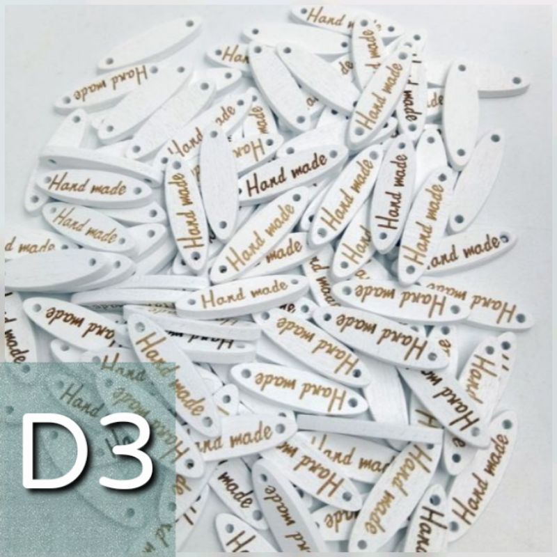 Handmade Tags, Wooden Handmade Buttons ( 10 pieces ) | Shopee Philippines