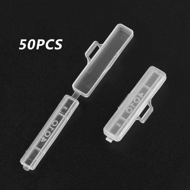 50pcs Waterproof Transparent Cable Sign Cards Label Display ...