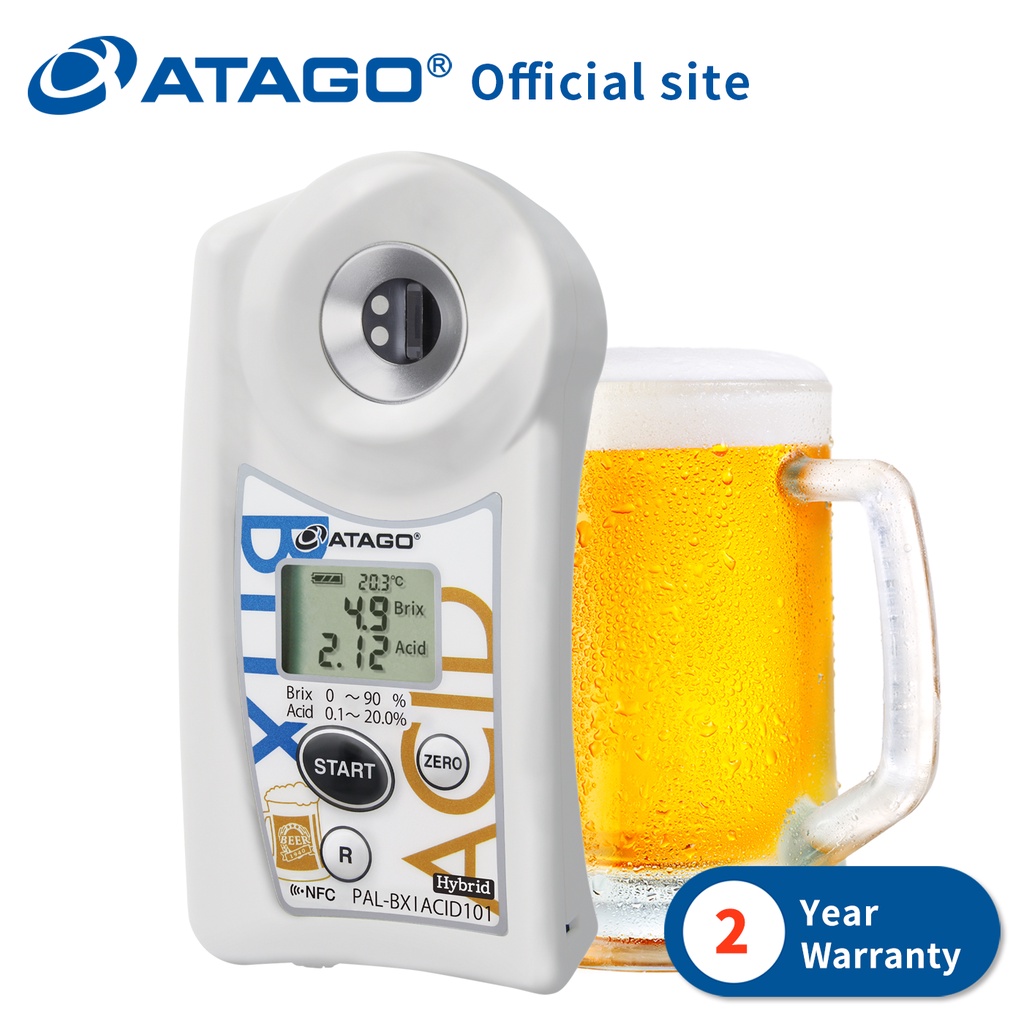 ATAGO Digital Pocket Brix-Acidity Meter (Beer) PAL-BX/ACID101 Master ...