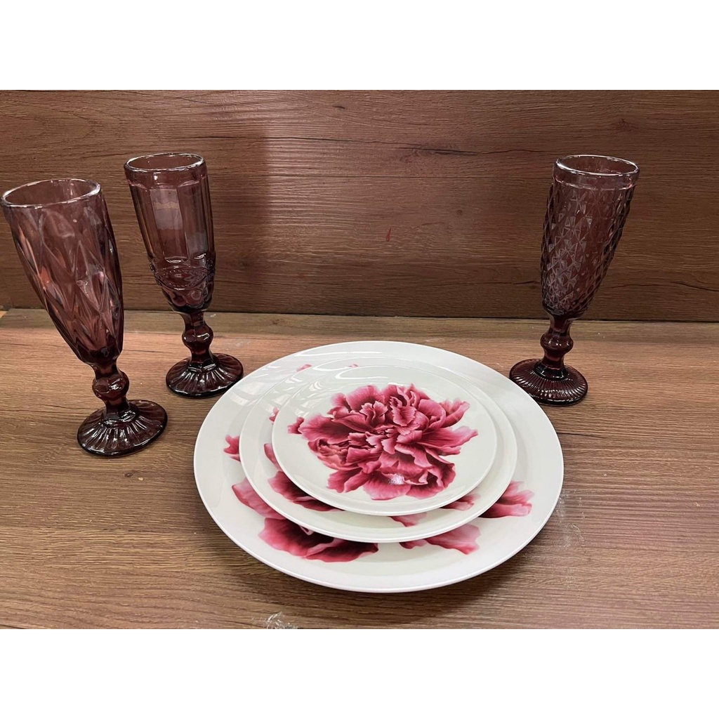 Kitchen Plus helga 6, 8 and 10 inch Bone China Plates | Shopee Philippines