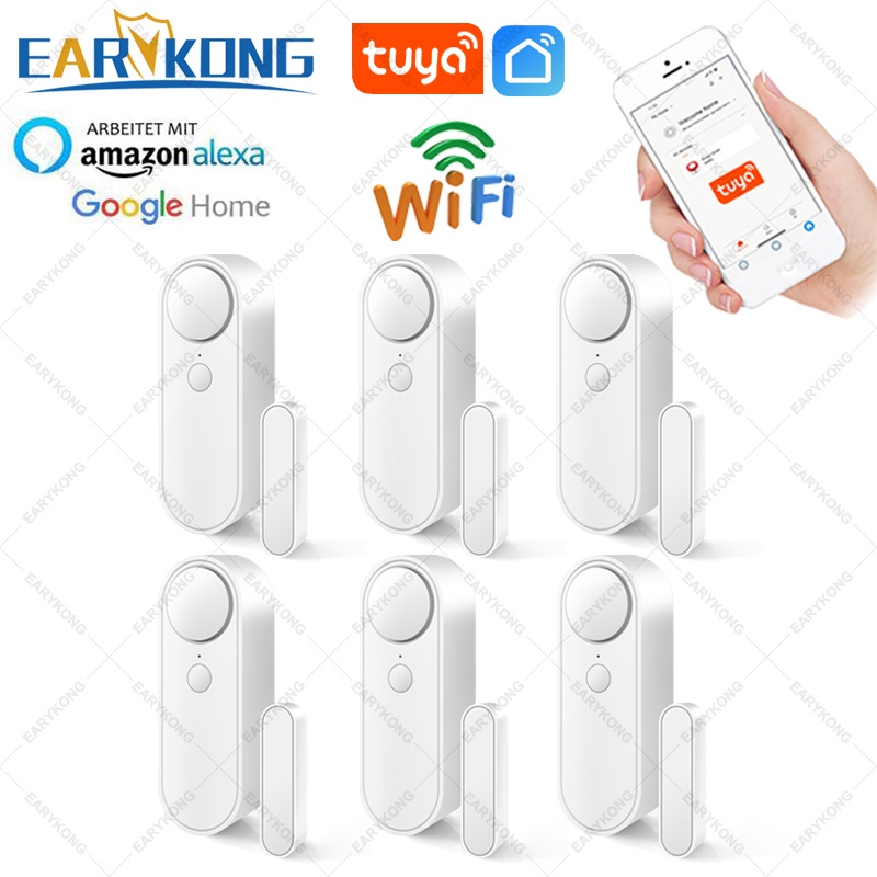 Tuya WiFi Door Sensor Smart 4 volume Sound Alarm Door Open Closed ...