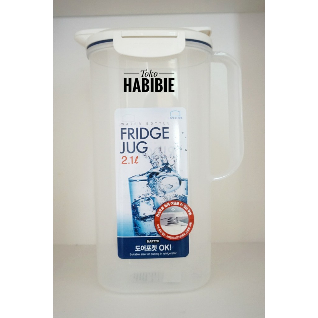 Lock & Lock Lock n Lock Water Bottle Fridge Jug Water Jug Pitcher 2.1L ...